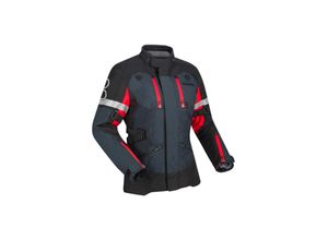 3660815193501 - Motorradjacke Halifax Schwarz-Anthrazit-Rot Damen