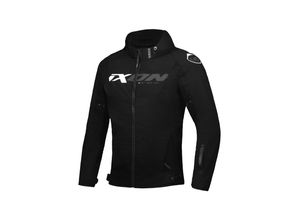 3661615571285 - Motorradjacke FIERCE Schwarz-Grau-Weiß