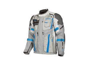 0840273704867 - KLIM Motorradjacke Badlands Pro Cool Grau-Elektrisch Blau Limonade