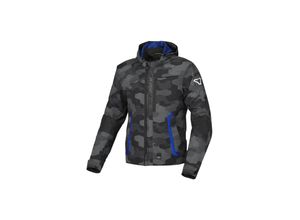 8718913127715 - Motorradjacke Riggor Schwarz-Grau Camo-Blau