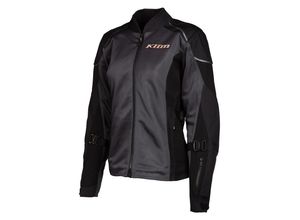 0840273704232 - Avalon Damen Motorrad Textiljacke Schwarz Grau M