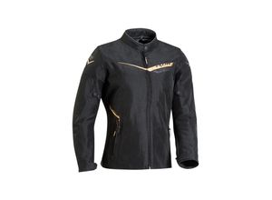 3661615402183 - Slash Damen Motorrad Textiljacke - Schwarz Gold - XS - female