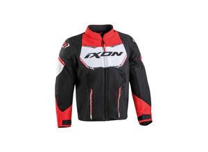 3661615480334 - Striker Air Kinder Motorrad Textiljacke - Schwarz Weiss Rot - 12 Jahre - unisex