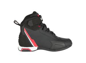 3660815191576 - Motorradschuhe Jag Damen Schwarz-Weiß-Rot