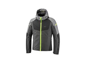 3661615721949 - Motorradjacke Burning Grau-Schwarz-Hellgelb