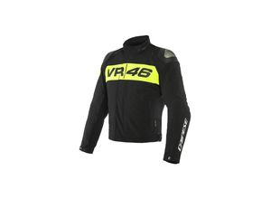 8051019287069 - Motorradjacke VR46 Podium D-Dry Schwarz-Fluo Gelb