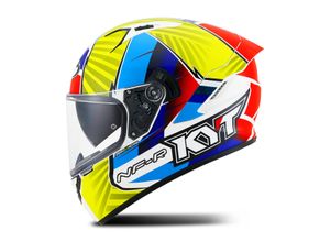 8051811409966 - KYT Integralhelm KYT NF-R Xavi Fores Blau-Rot-Gelb