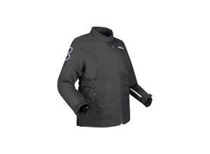 3660815189559 - Motorradjacke Pamela QS Damen Schwarz-Flieder