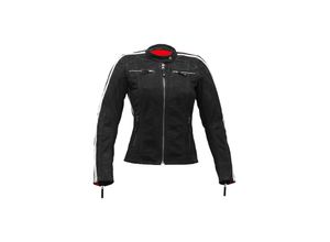 7101129365971 - Rusty Stitches Motorradjacke Rusty Stitches Uma Nubuck Schwarz Damen