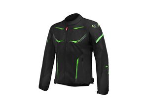 3661615569220 - Striker Air Motorrad Textiljacke - Schwarz Grün - L - unisex