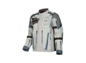 0840273705147 - KLIM Motorradjacke Badlands Pro A3 Monument Grau-Petrol