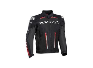 3661615459798 - Motorradjacke Blaster Schwarz-Weiß-Rot