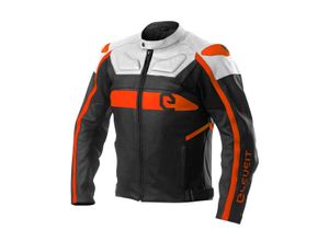 3538149576294 - Eleveit Lederjacke Eleveit RC Pro Weiß-Neonorange