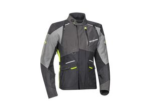 3661615425809 - Motorradjacke Balder Schwarz-Grau-Hellgelb