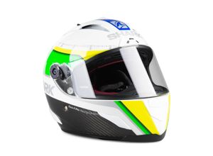 3599181297646 - Helm Racer Pro Carbon Racing Division Weiß-Grün-Gelb XS