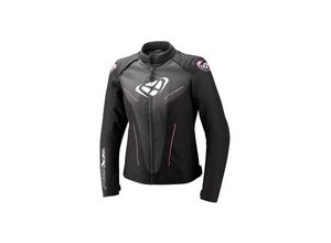 3661615724216 - Motorradjacke Prodigy Schwarz-Anthrazit-Hellrosa Damen