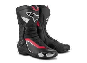 8059347396286 - Motorradstiefel Alpinestars SMX-6 V3 Schwarz-Silber-Rot