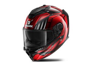 3664836604510 - Integralhelm Spartan GT Replikan Schwarz-Chrom-Rot