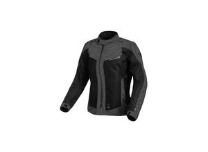 8718913092419 - Empire NightEye wasserdichte Damen Motorrad Textiljacke - Schwarz Grau - XL - female