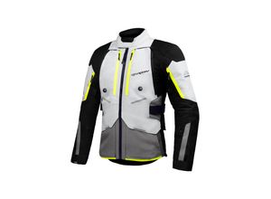 3661615577775 - Motorradjacke VIDAR Grau-Schwarz-Hellgelb