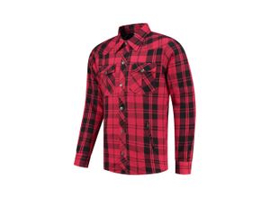 9508788455148 - Rusty Stitches Motorradjacke Rusty Stitches Neil Schwarz-Rot