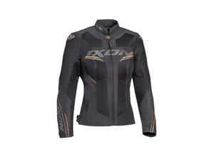 3661615422167 - Draco Damen Motorrad Textiljacke - Schwarz Gold - XS - female