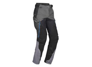 3661615497820 - Eddas Damen Motorrad Textilhose - Schwarz Grau Blau - 2XL - female