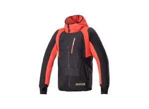 8059347271255 - Motorradjacke Alpinestars MOSTEQ Hybrid Hooded Schwarz-Feuerrot