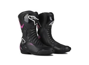 8021506618409 - Alpinestars Stella SMX-6 V2 Damen Motorradstiefel - Schwarz Lila - 37 - female