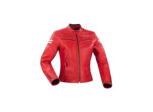 3660815154342 - Motorradjacke Lady Funky Rot-Weiß Damen