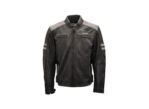 7101129973305 - Rusty Stitches Motorradjacke Rusty Stitches Jari Grau-Weiß