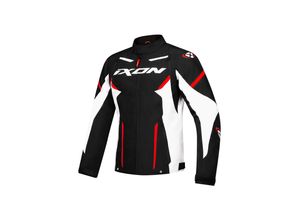 3661615631729 - Motorradjacke IXON Striker Schwarz-Weiß-Hellrot