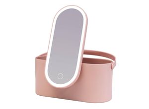 4260405988068 - Ailoria Magnifique Beautycase mit dimmbarem LED-Spiegel (Usb) - blush_pink 1 St