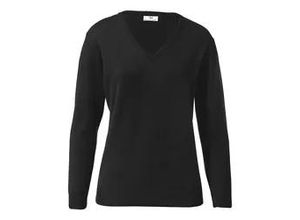 4065691759169 - V-Pullover aus 100% Schurwolle Pure Tasmanian Wool schwarz 36