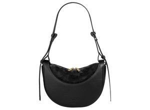 4262427392793 - Umhängetasche SAMANTHA LOOK Damen Gr B H T 27cm x 21cm x 8cm onesize schwarz Leder clean Taschen echt Leder Made in Italy