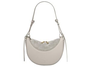 4262427392809 - Umhängetasche SAMANTHA LOOK Damen Gr B H T 27cm x 21cm x 8cm onesize grau Leder clean Taschen echt Leder Made in Italy