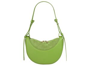 4262427392830 - Umhängetasche SAMANTHA LOOK Damen Gr B H T 27cm x 21cm x 8cm onesize grün Leder clean Taschen echt Leder Made in Italy
