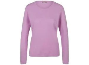 4065691343924 - Rundhals-Pullover aus Schurwolle und Kaschmir lila 48