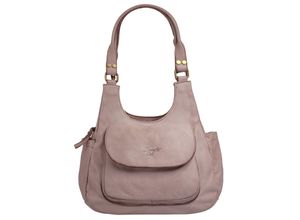 4260543060152 - Umhängetasche SAMANTHA LOOK Damen Gr B H T 37cm x 18cm x 13cm onesize rosa (alt rosa) Leder leicht glänzend unifarben Taschen echt Leder Made in Italy