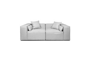 4058166244659 - HOME DELUXE Modulares Sofa VERONA Größe S Hellgrau - versch Ausführungen