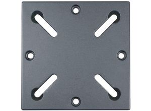 4055938437127 - Schirmhalter SIENA GARDEN grau (anthrazit) Stahl Schirmhalterungen Adapter für Bodenständer von 64-113 mm Lochabstand