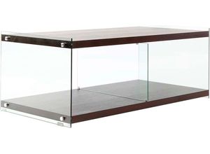 4063074092926 - TV-Schrank KAYOOM TV-Tisch Elementary eckige Form viel Ablagefläche braun (dunkelbraun) B120cm H45cm T60cm Schränke TV-Tisch gehärtetes Glas pflegeleicht