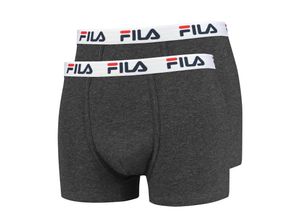 8300958209954 - FILA Boxershort 2er Pack Herren Baumwolle grau