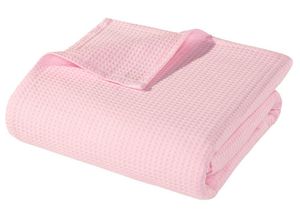 9009909601333 - WOHNWOHL® Babydecke Waffelpiqué aus 100% Baumwolle • 70x110 cm • Erstlingsdecke • Kuscheldecke • Baby Decke • Kinderwagen • versch Farben