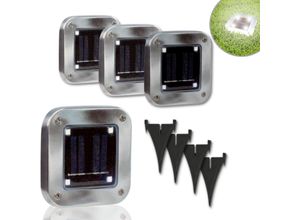 0644812044793 - Starlyf® Leistungsstarke Solar LED - Gartenstrahler 4 Stück Solar Lights