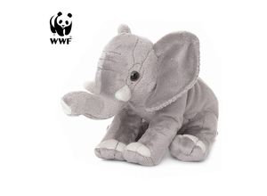 4250897403781 - Plüschtier Elefant (Rüssel hoch 18cm) lebensecht Kuscheltier Stofftier