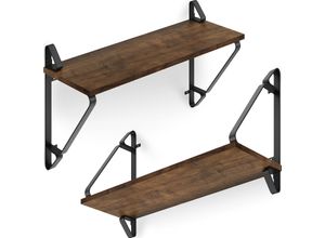 4061173209108 - tectake® 2er Set Wandregal Industrial Style Belastbarkeit je Regal 15 kg 60 x 20 x 335 cm