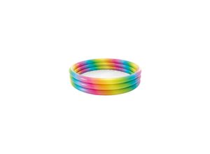 6941057454399 - INTEX 58439NP Pool 3-Ring Rainbow Ombre 147x33cm Planschbecken Kinder