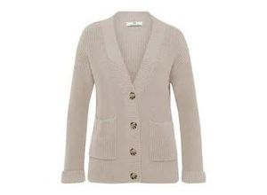 4065691679610 - Strickjacke V-Ausschnitt beige 46