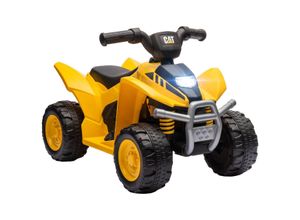 4255633574527 - Elektro Kinderquad 6 v Elektroquad mit Hupe & Scheinwerfer Kinderauto mit Startknopf 28 km h für 15-3 Jahre Kinder Gelb - Aiyaplay